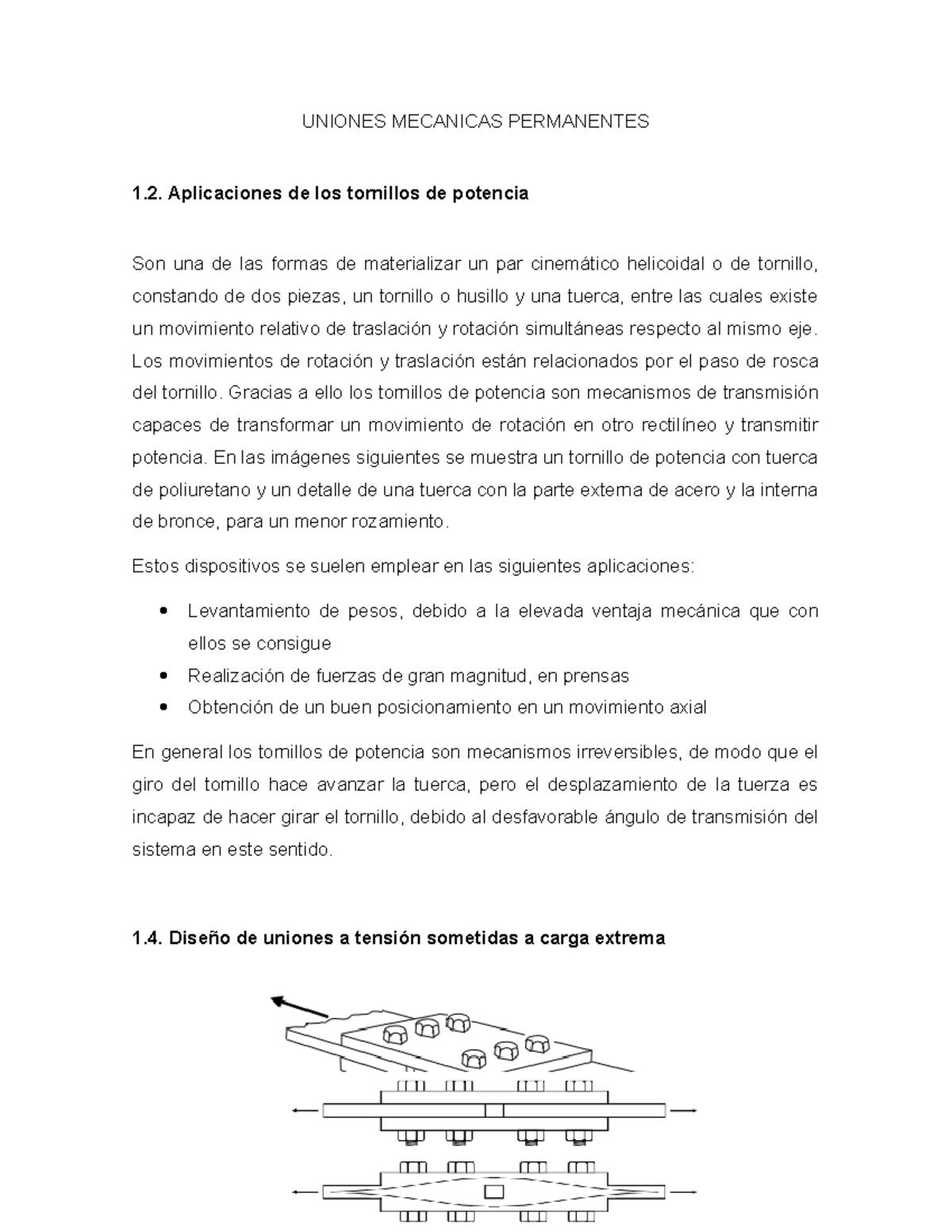 Diseño - fbdbd - UNIONES MECANICAS PERMANENTES Aplicaciones de los ...