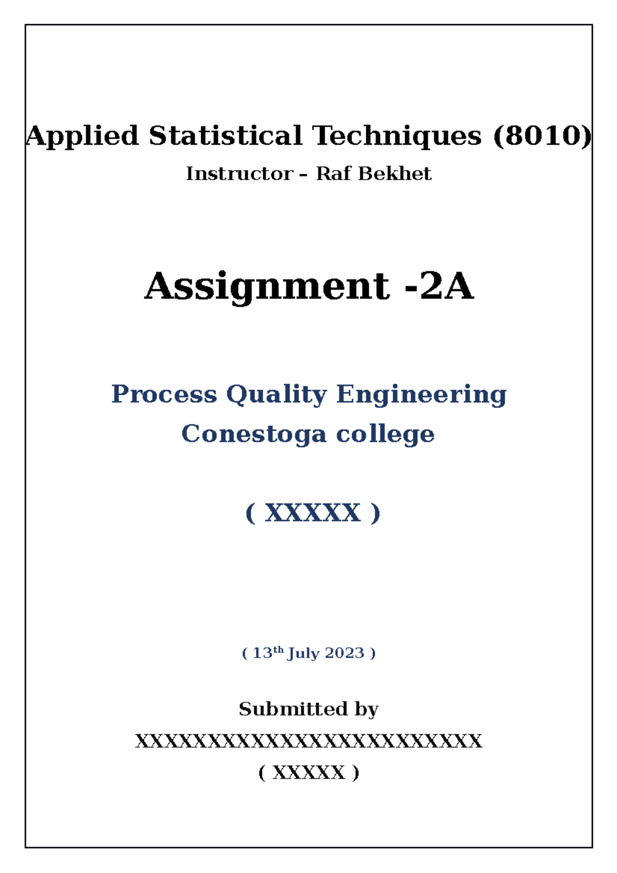 Assignment 2A AST - Here, we'll see How two process phases alter when a target value is ...