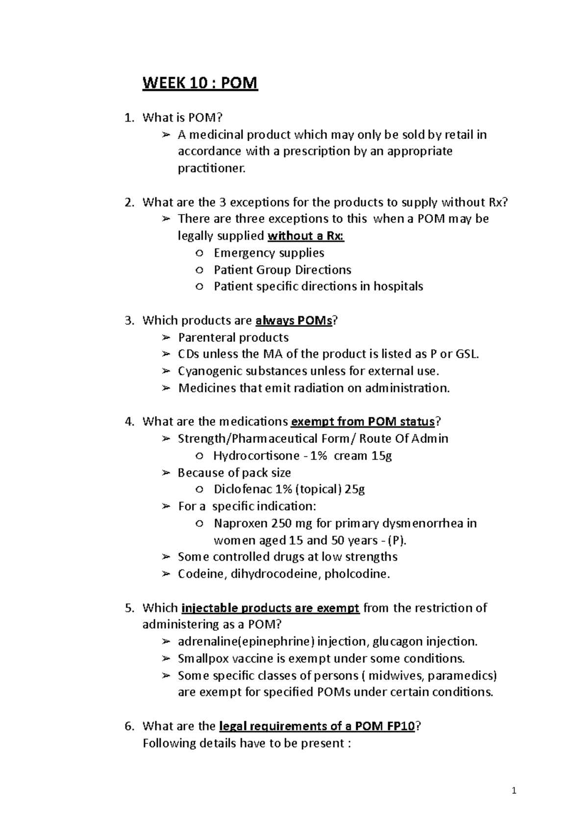 POM- Labelling - Lecture notes POM - WEEK 10 : POM What is POM? A ...