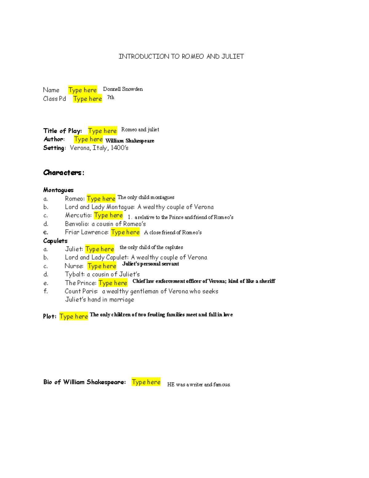 Kami Export - Donnell Snowden - Donnell Snowden - Romeo and Juliet ...