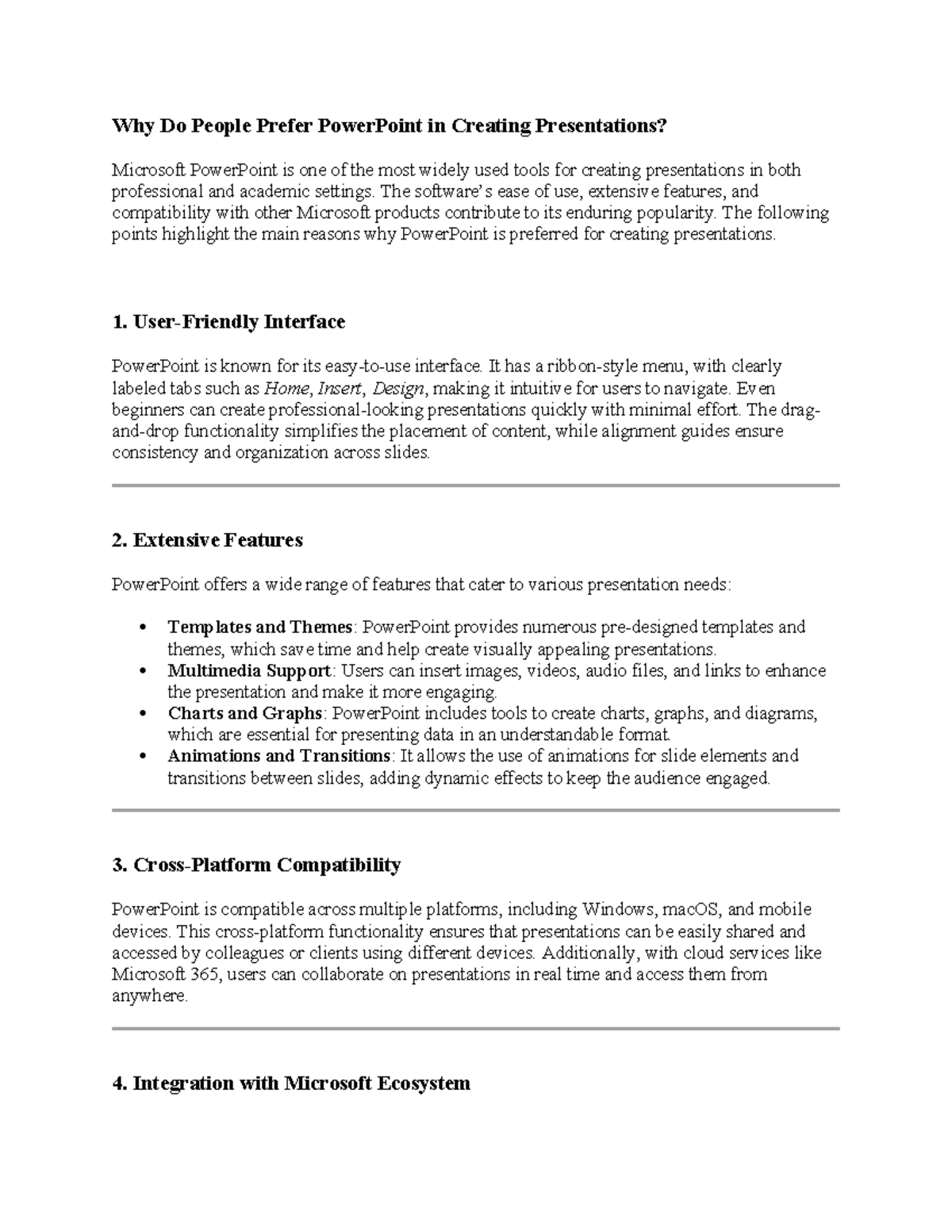 Why Do People Prefer PowerPoint in Creating Presentations? - The ...