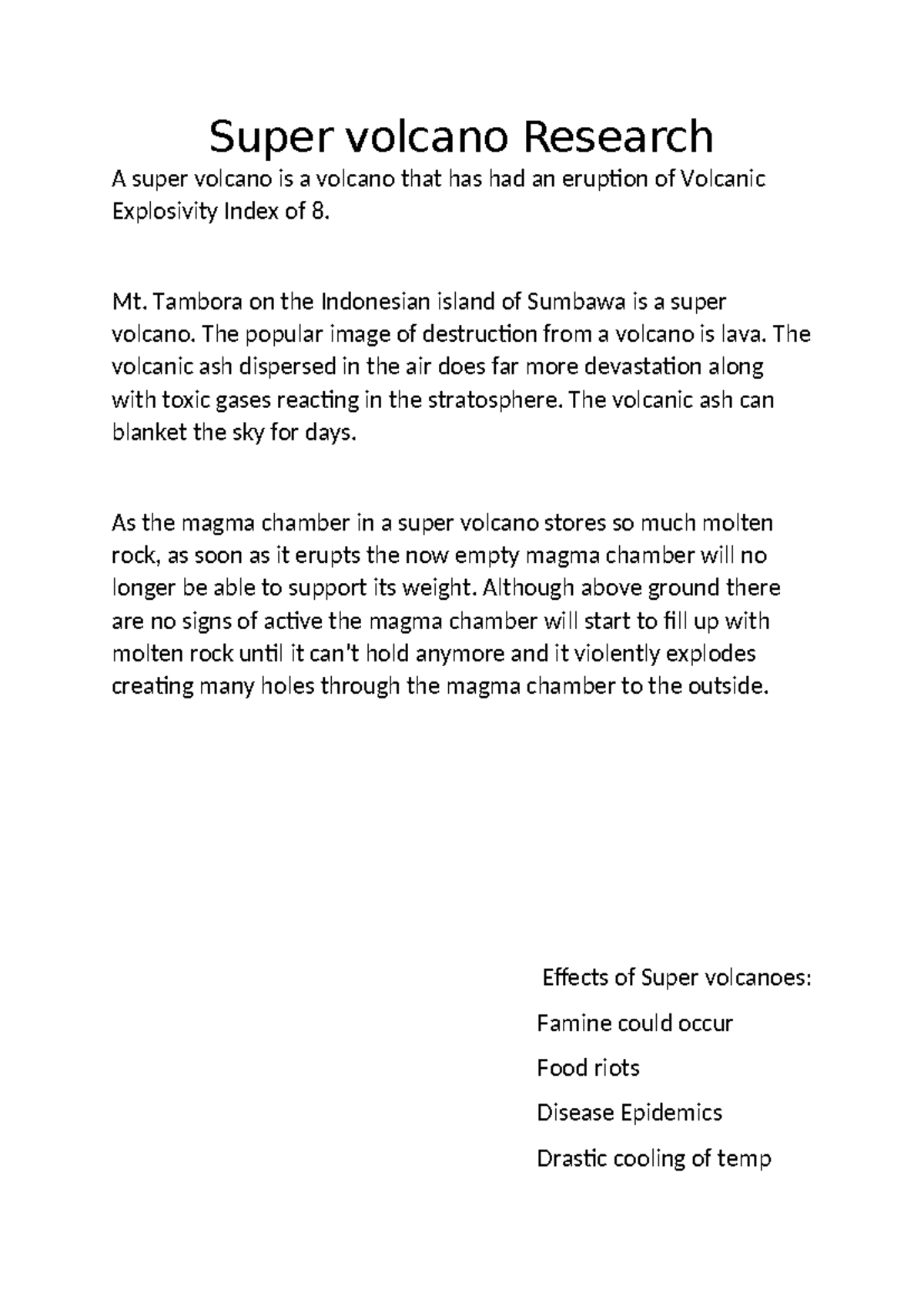 Super volcanoes - Mt. Tambora on the Indonesian island of Sumbawa is a ...