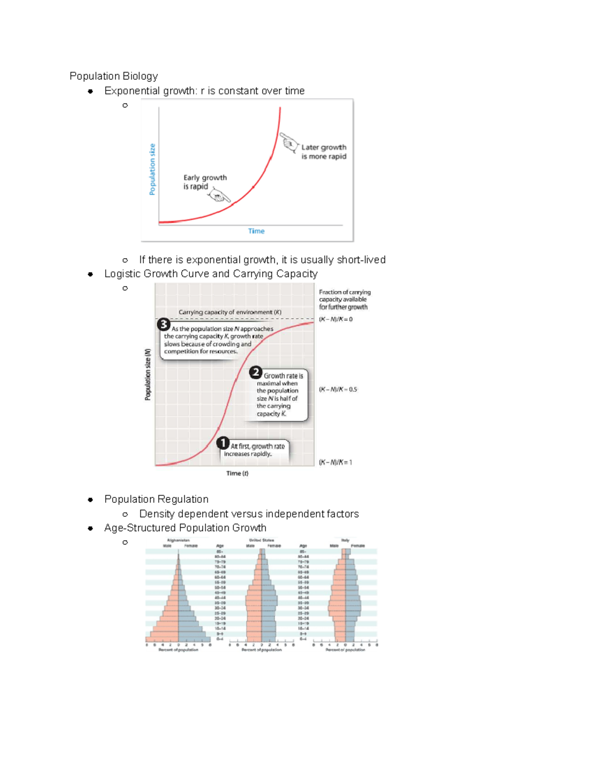 Lecture #4 - Sept 22 - Foundations of Biodiversity - Population Biology ...