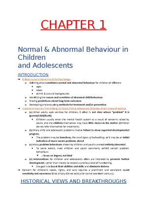 Tutorial Activity Chapter 1 Memo - Tutorial Activity 1 Memo Question 1 Defining normal and - Studocu
