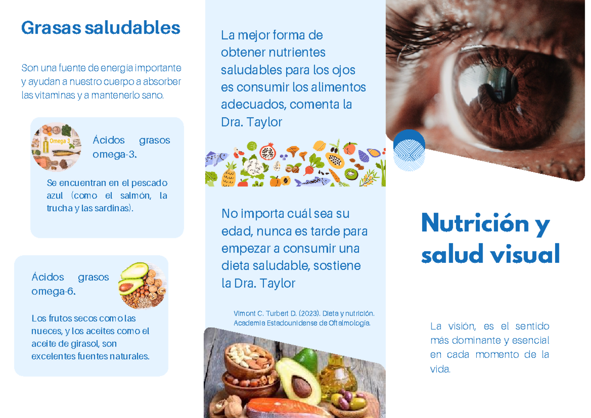 Salud visual - Nutrición y salud visual La visión, es el sentido más ...
