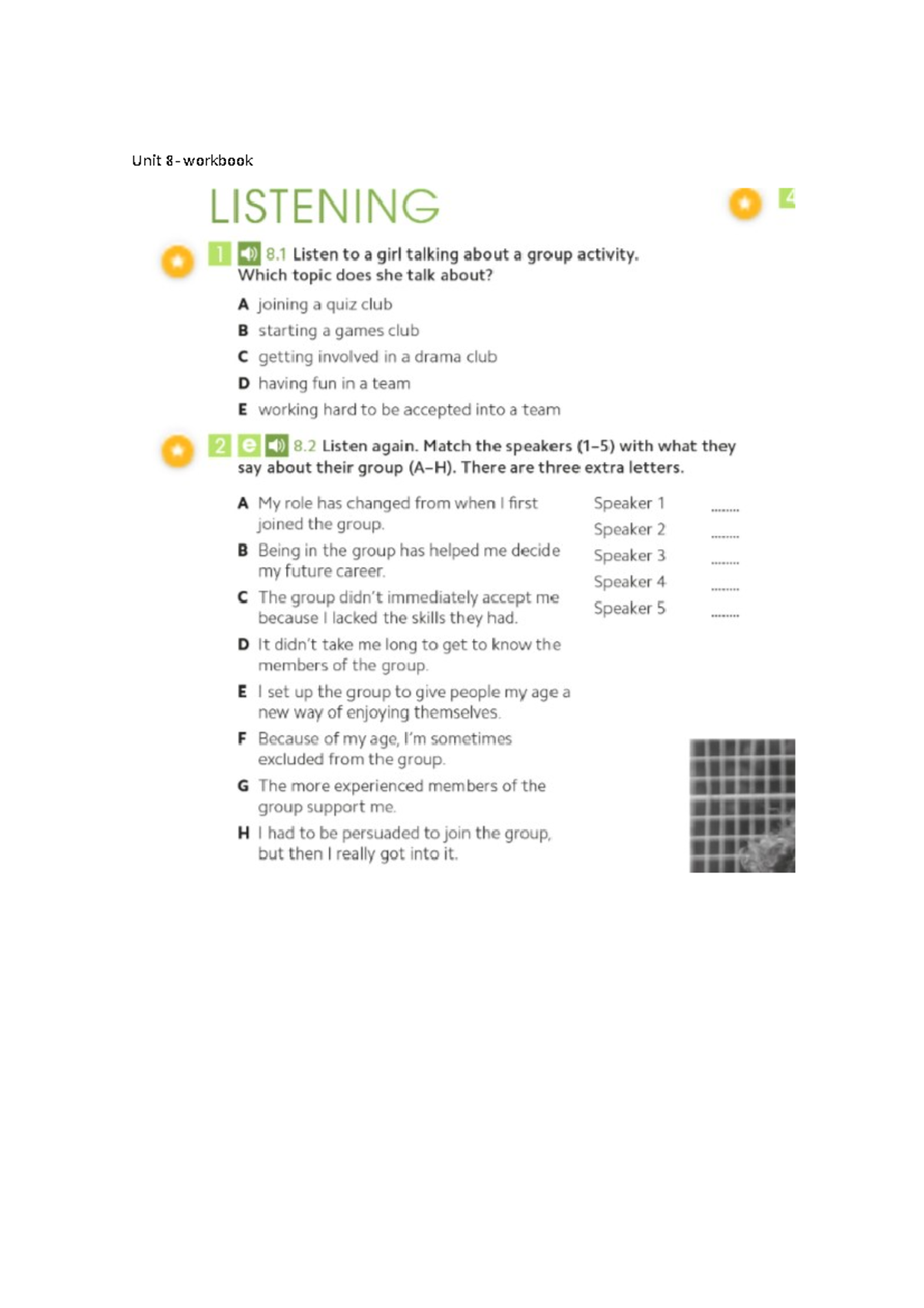 Mendez Maria Amparo - Unit 8- Workbook - Ingles - Unit 8- workbook ...