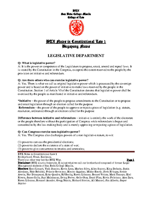 Consti 1 - Module 1 - Notes AND Digest - CMD BASIC PRINCIPLES AND ...