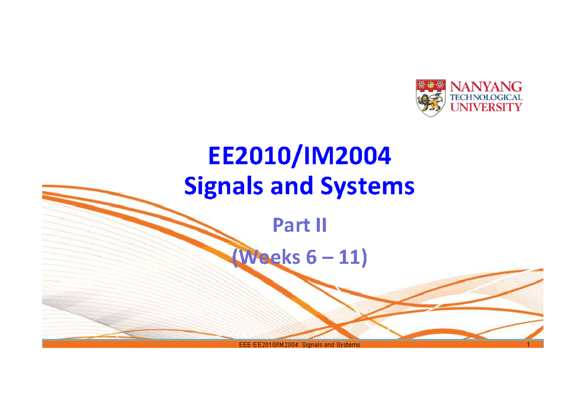 Microsoft Power Point - EE2010 Fourier Analysis ( Master version 2 ...
