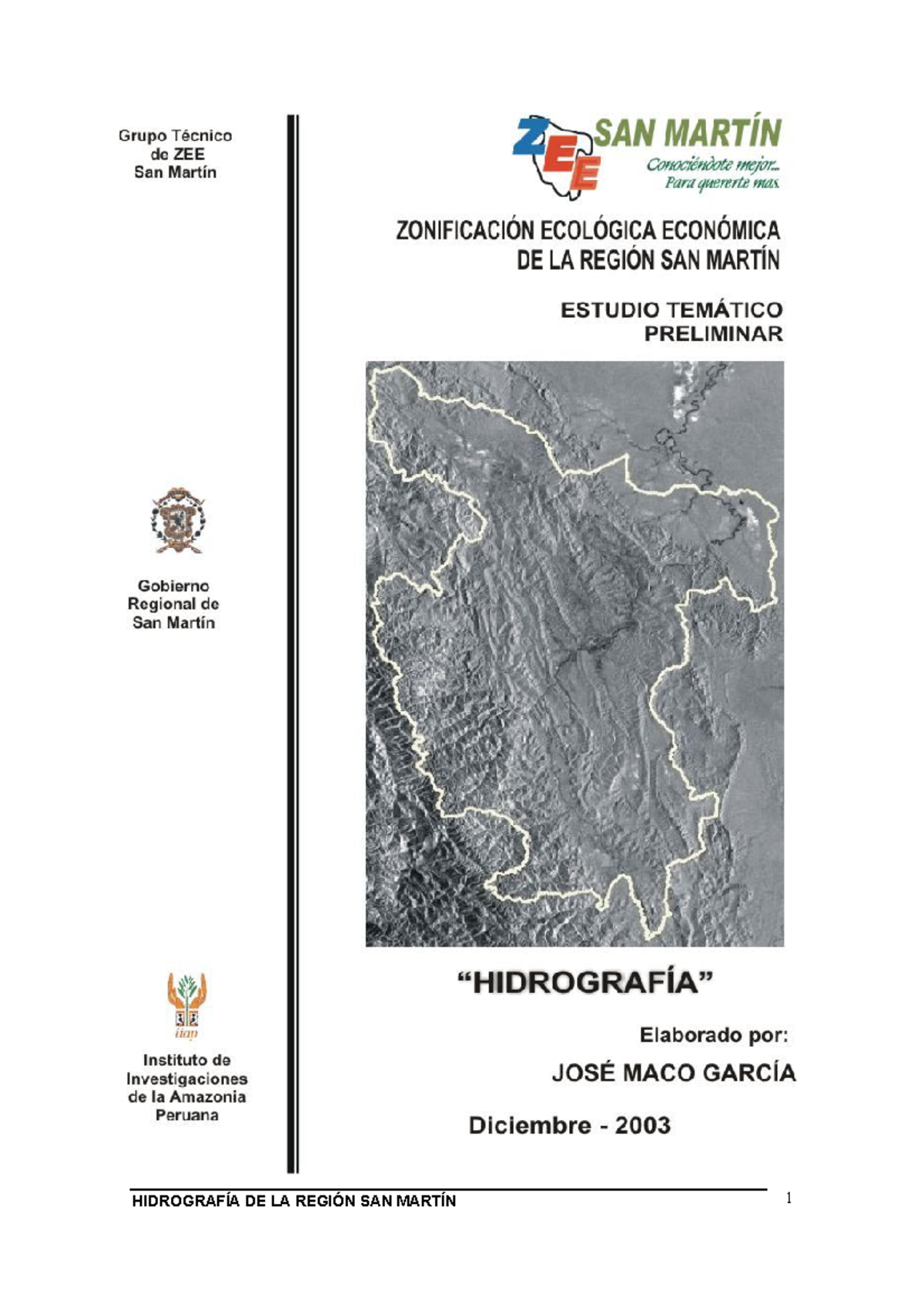 HidrografÍa DE LA RegiÓn SAN MartÍn - CONTENIDO HIDROGRAFÍA DE LA ...