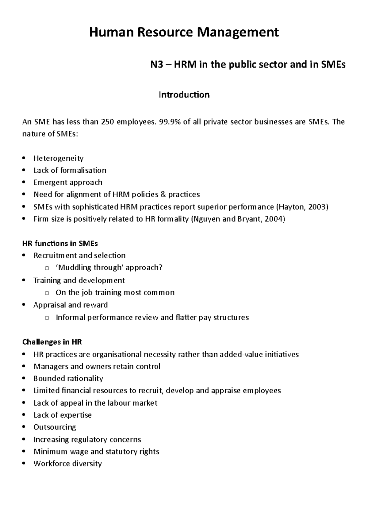 N3 – HRM (Public Sector & SMEs) - Human Resource Management N3 – HRM in ...