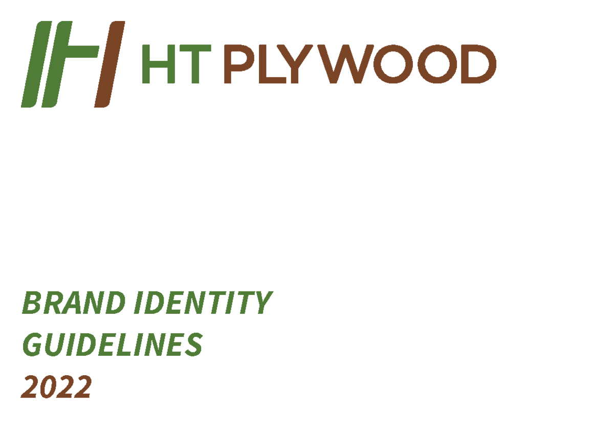 HT Plywood Brand Book - ahhfg bàudi - BRAND IDENTITY GUIDELINES MỤC LỤC ...