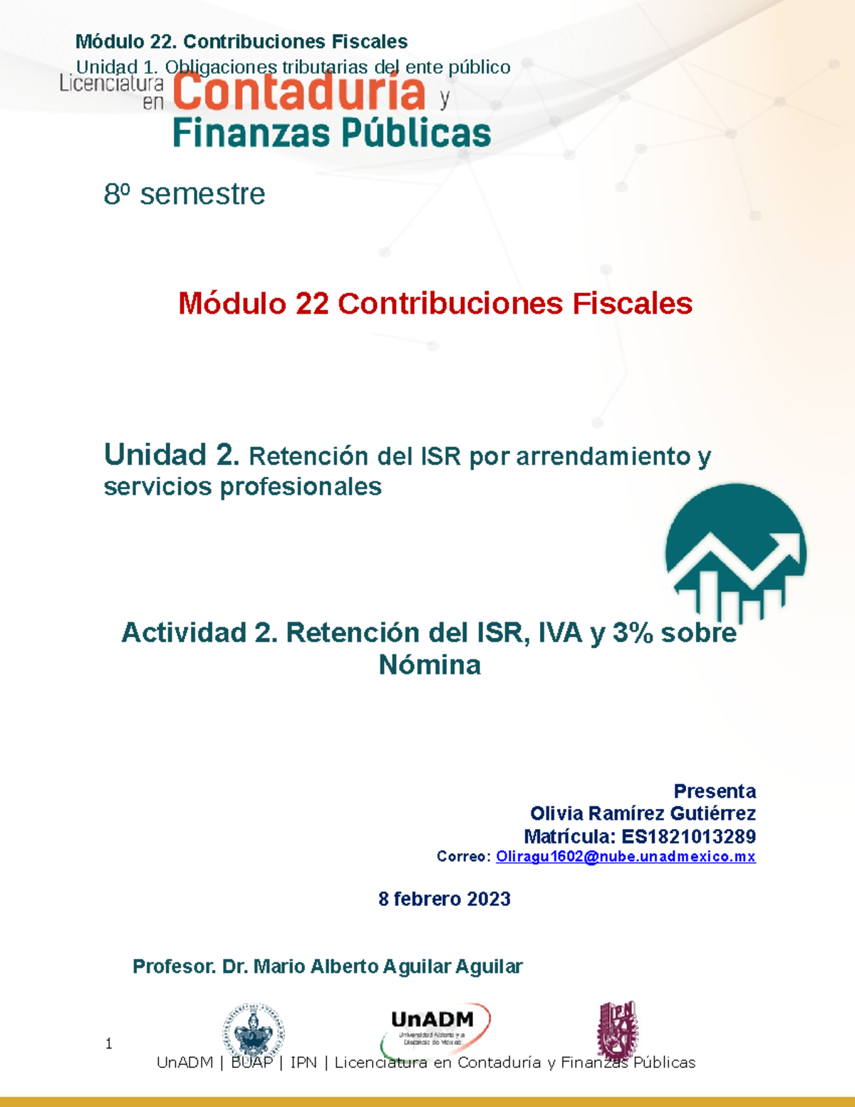 M22 U2 A2 RAMİ Rezgo - Actividades - 8º semestre Módulo 22 ...