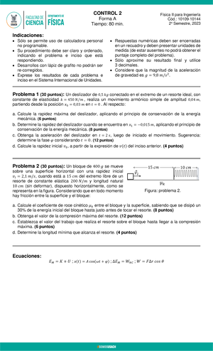 Fisica 1- Pauta PEP1 - PEP 1-FORMA A-PAUTA FÍSICA 1 Indicaciones generales para la corrección ...