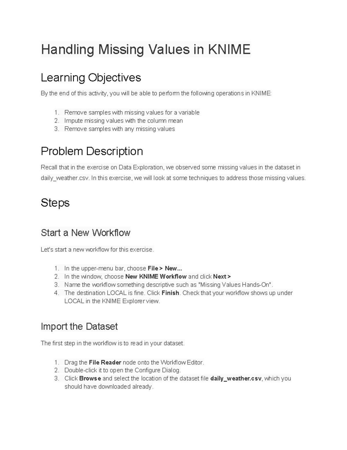 2ac38f09cb384ca8a864ad3d71a0cf13 Handling Missing Valuesin Knime - Handling Missing Values in ...