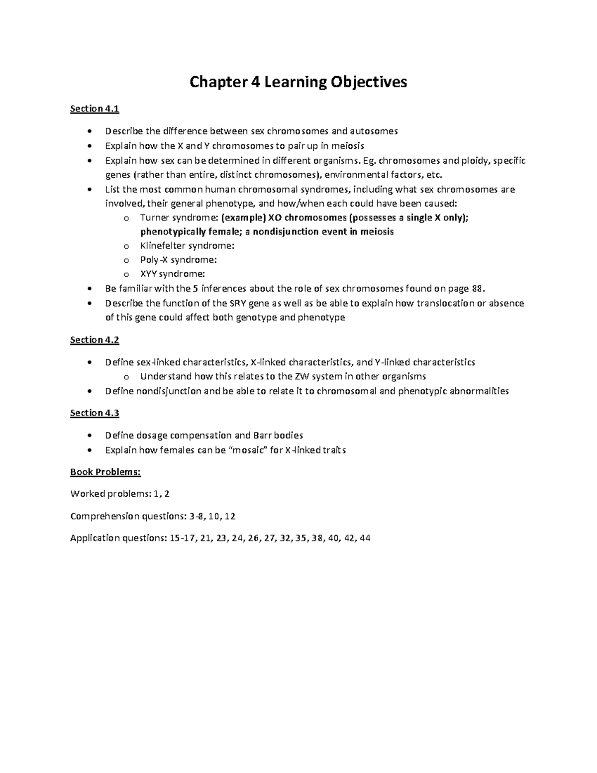 Chapter 4 Learning Objectives - Chapter 4 Learning Objectives Section 4. Describe the difference ...