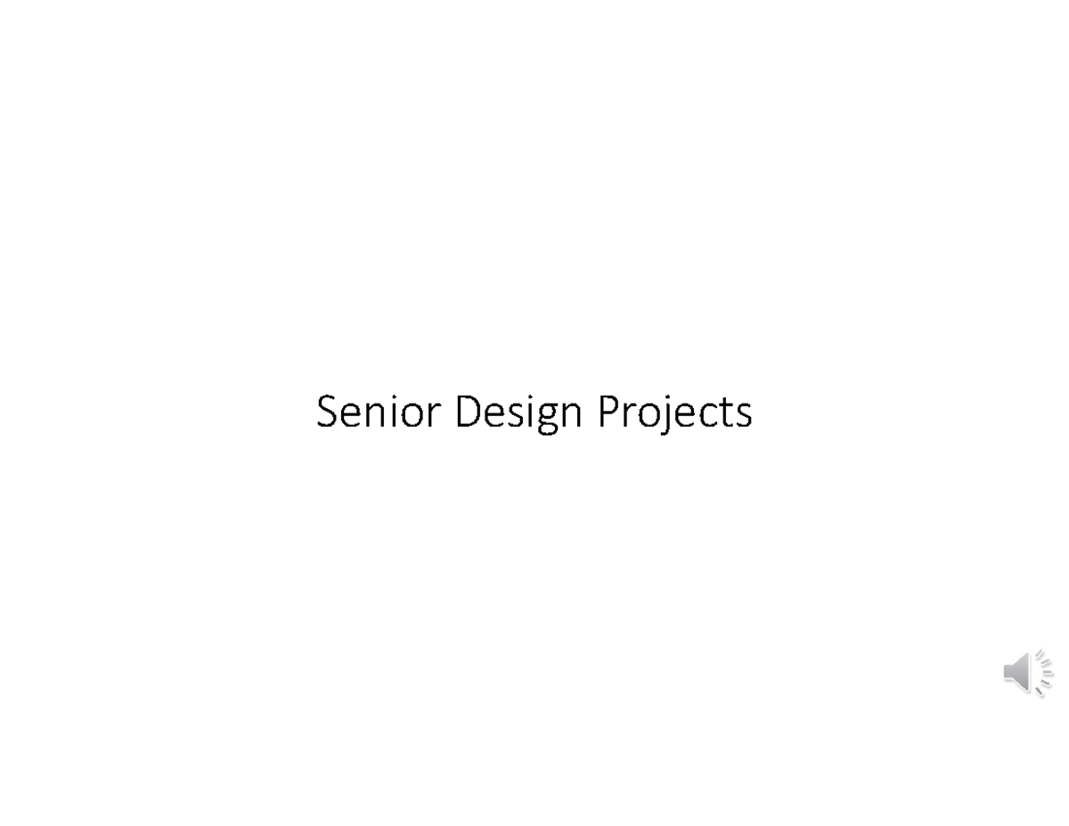 M01-3 - Projects - knkn - Senior Design Projects What Type of Projects ...