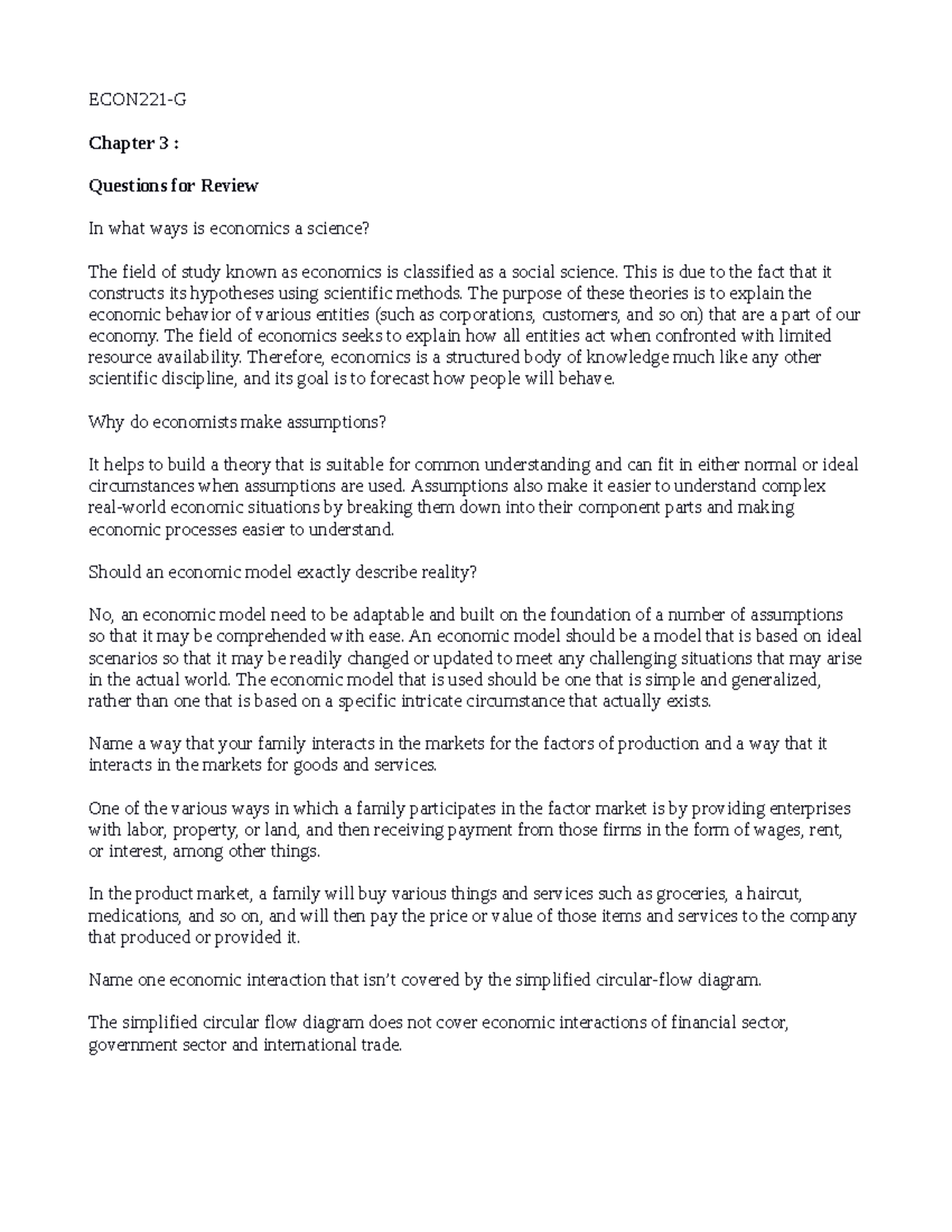 Chapter 3 Review - ECON221-G Chapter 3 : Questions for Review In what ...