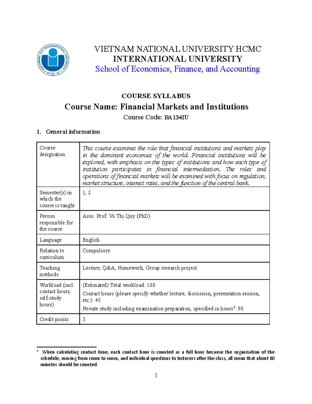 Vietnam National University HCMC - VIETNAM NATIONAL UNIVERSITY HCMC ...