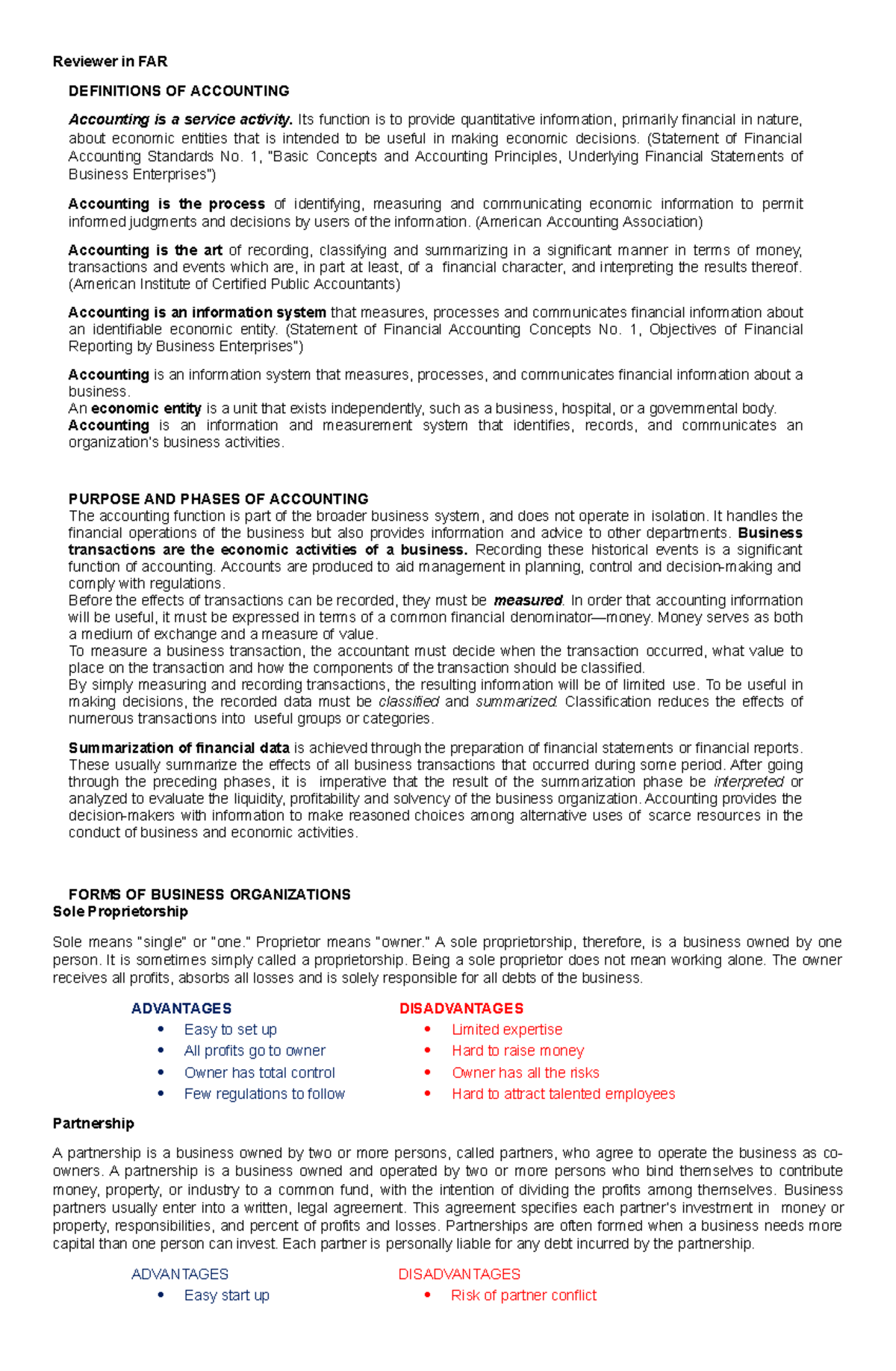 Reviewer-in-FAR - REVIEWER FOR YOU - Reviewer in FAR DEFINITIONS OF ...