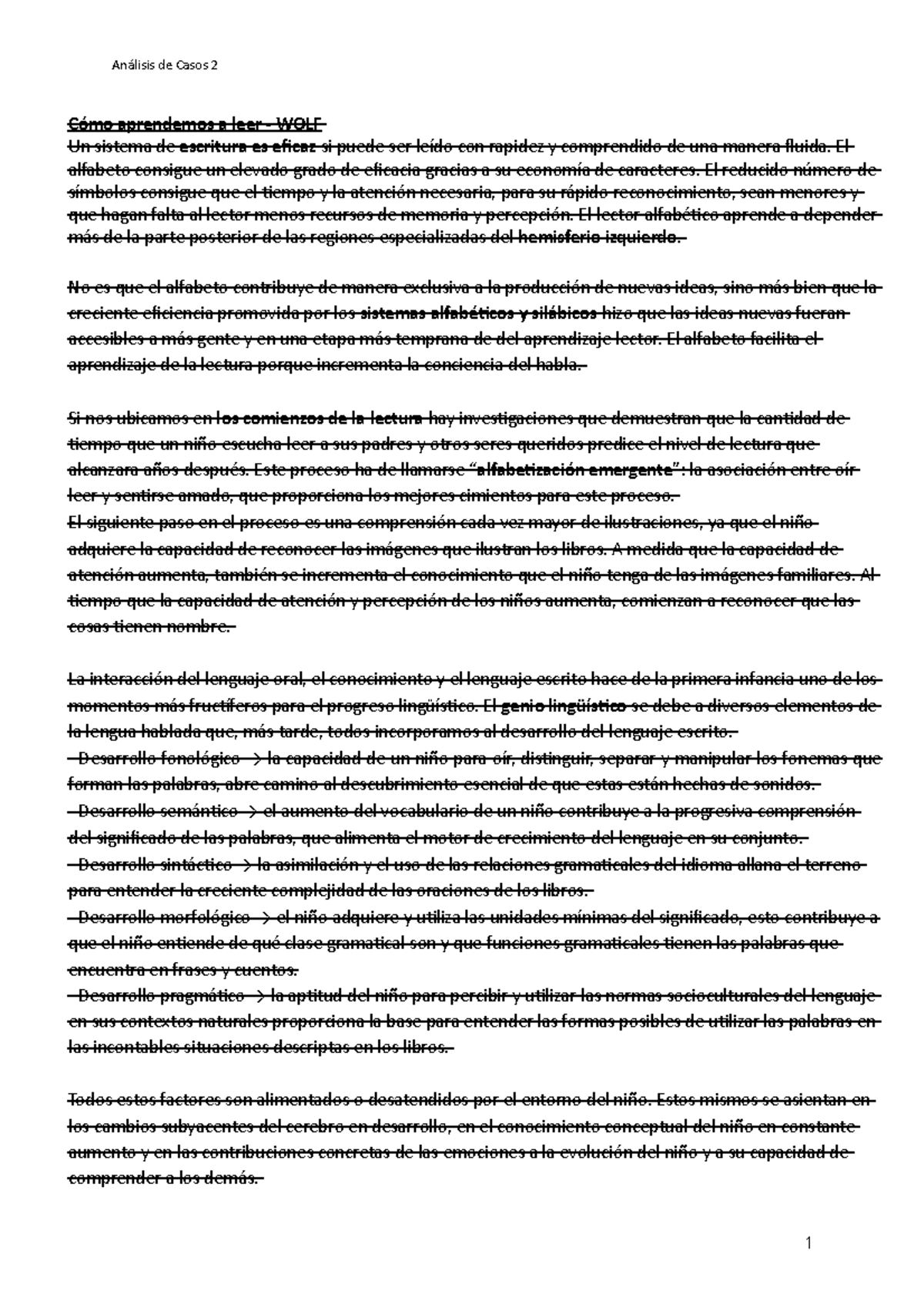 Final - casos 2 unsam - Cómo aprendemos a leer - WOLF Un sistema de ...
