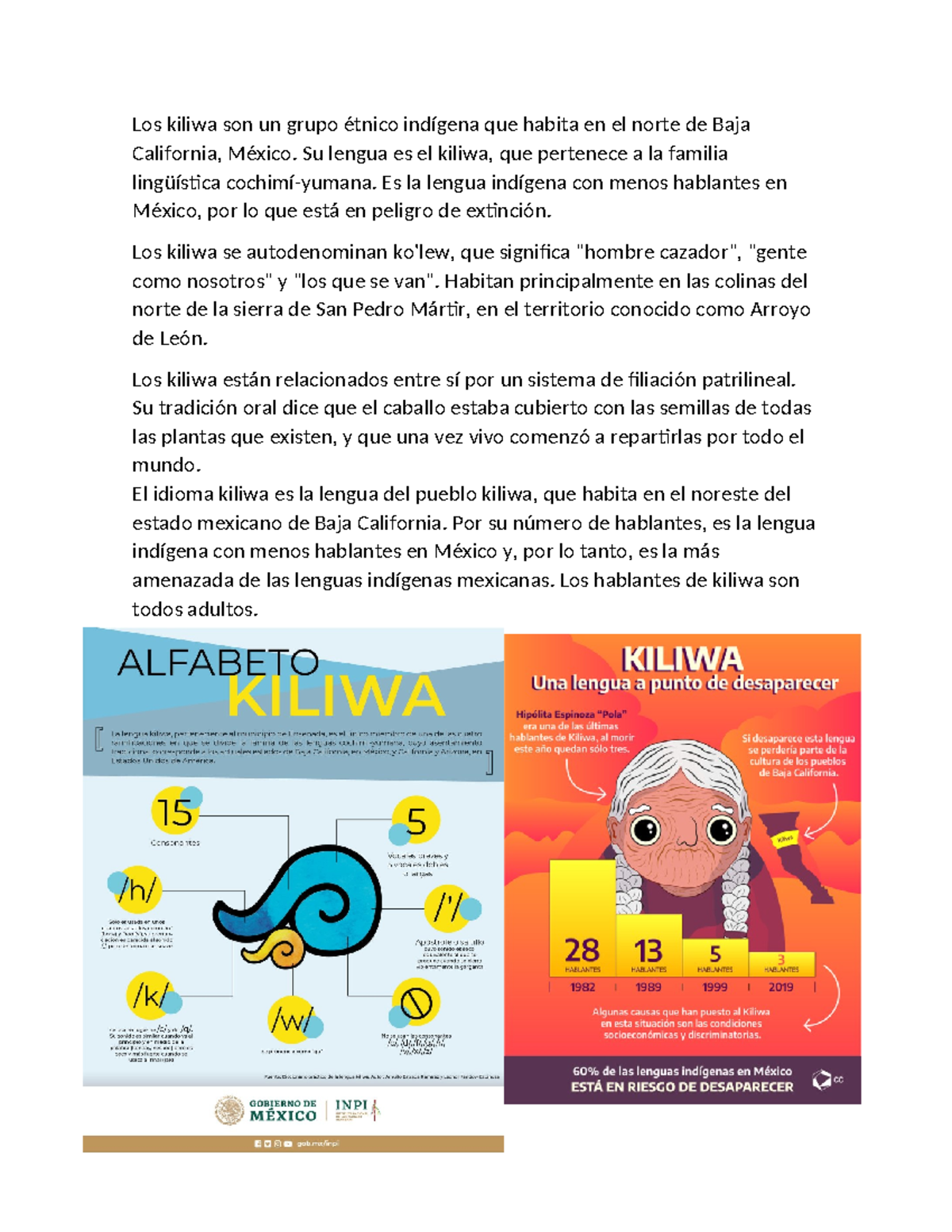 Los kiliwa son un grupo étnico indígena que habita en el norte de Baja ...
