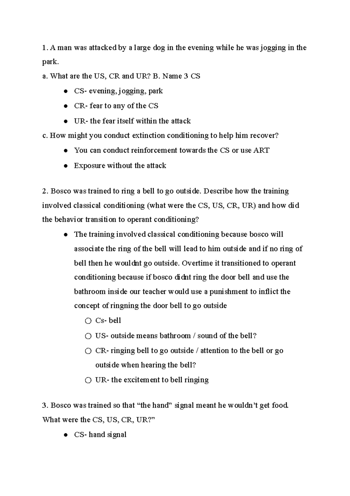 Psychology of Conditioning and Behavior - Studocu