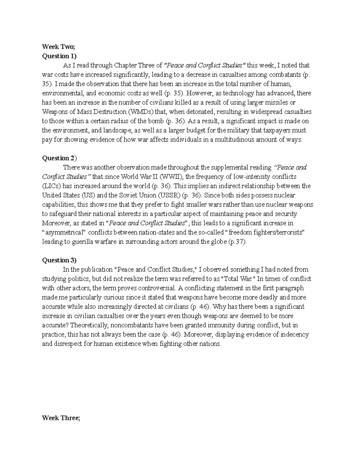 Observations IDS 111 - all notes for IDS 111 course - Week Two ...