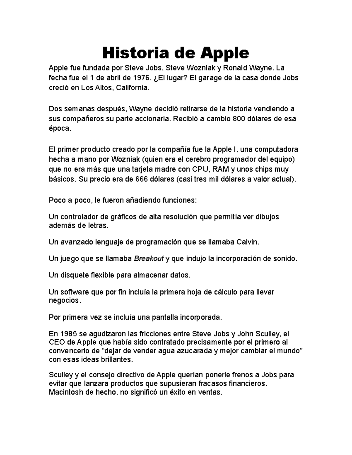 Iunivas-00045-A6943 - Historia de Apple - Historia de Apple Apple fue ...