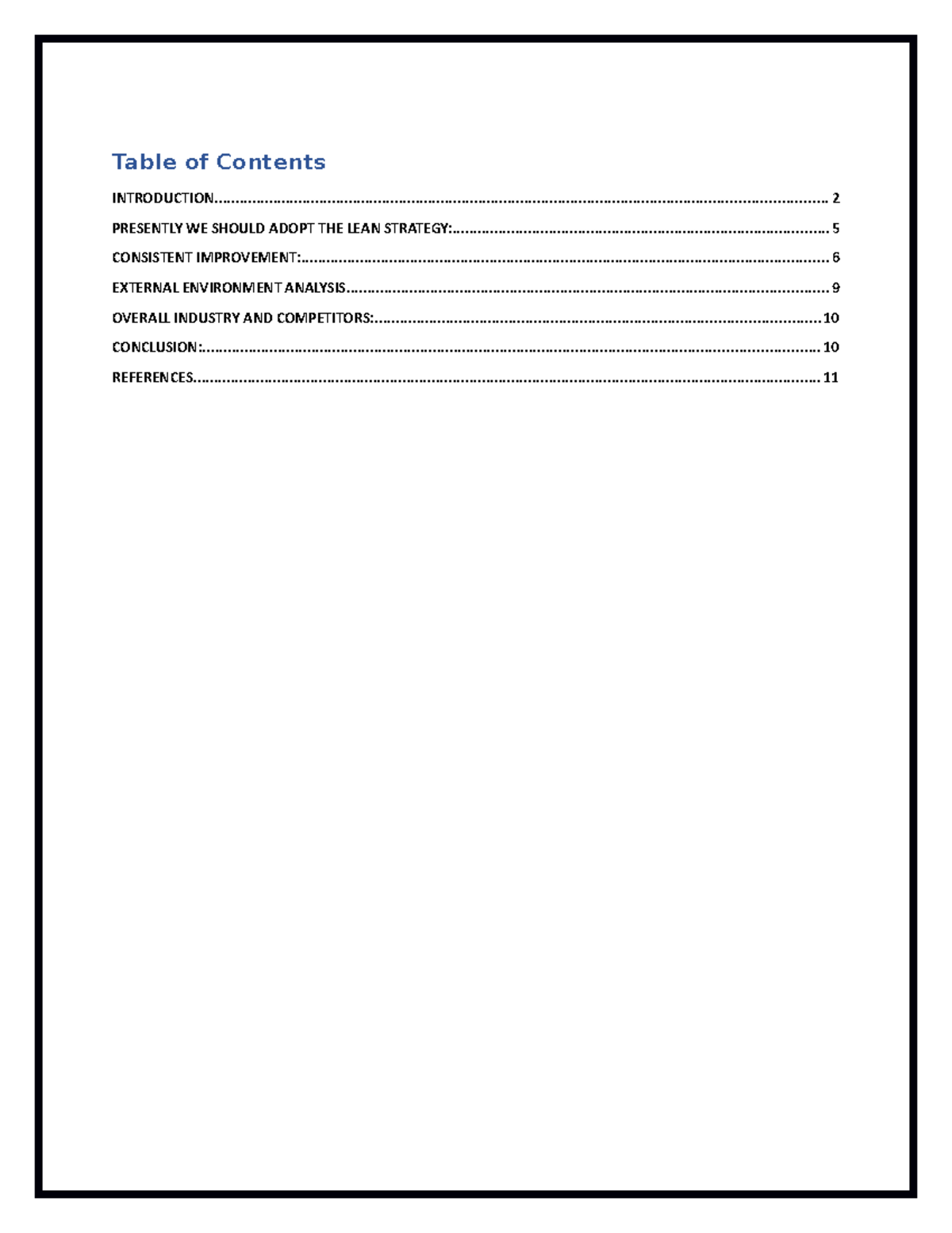 Draft-Assignment-2 - assignment - Table of Contents - Studocu