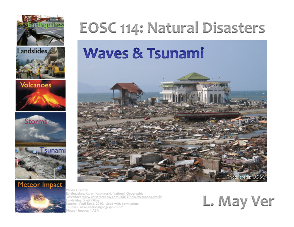 Waves 2-post - Photo credit: USGS L. May Ver EOSC 114: Natural ...