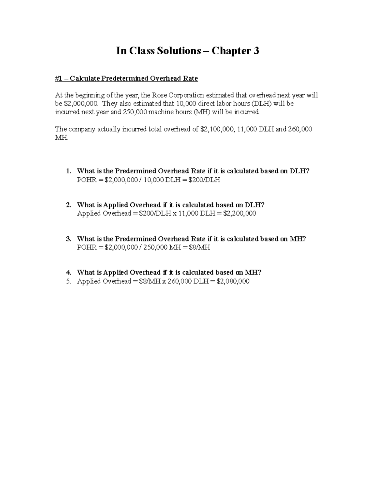 Chapter 3 In Class Solutions - In Class Solutions – Chapter 3 #1 ...