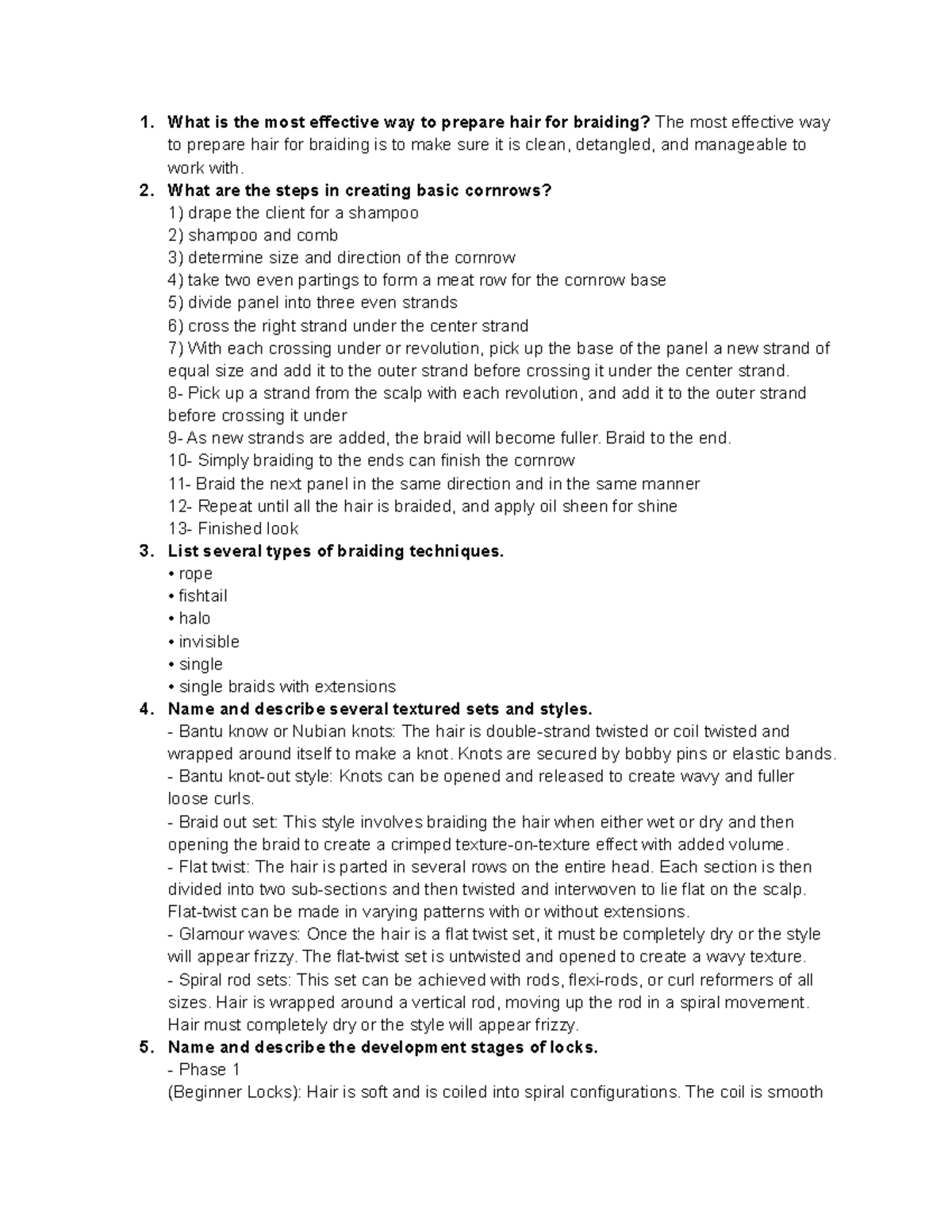 Chapter 18 Review Questions - What is the most effective way to prepare ...