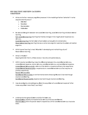 Chapter 6 homework - Review Questions - Chapter 6 Homework 1. Memory ...