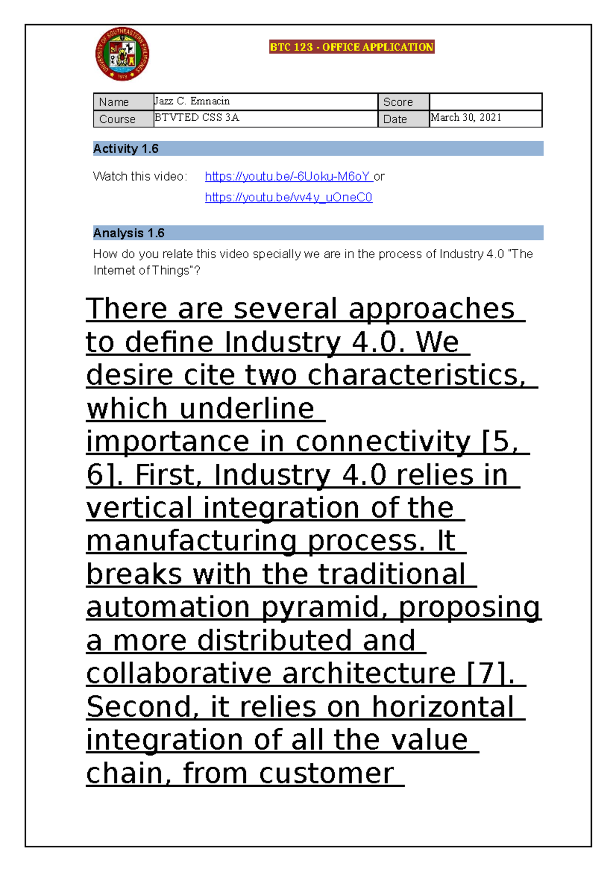 Communication in the Global World for 21st Centur-Module-1-Lesson 6 ...