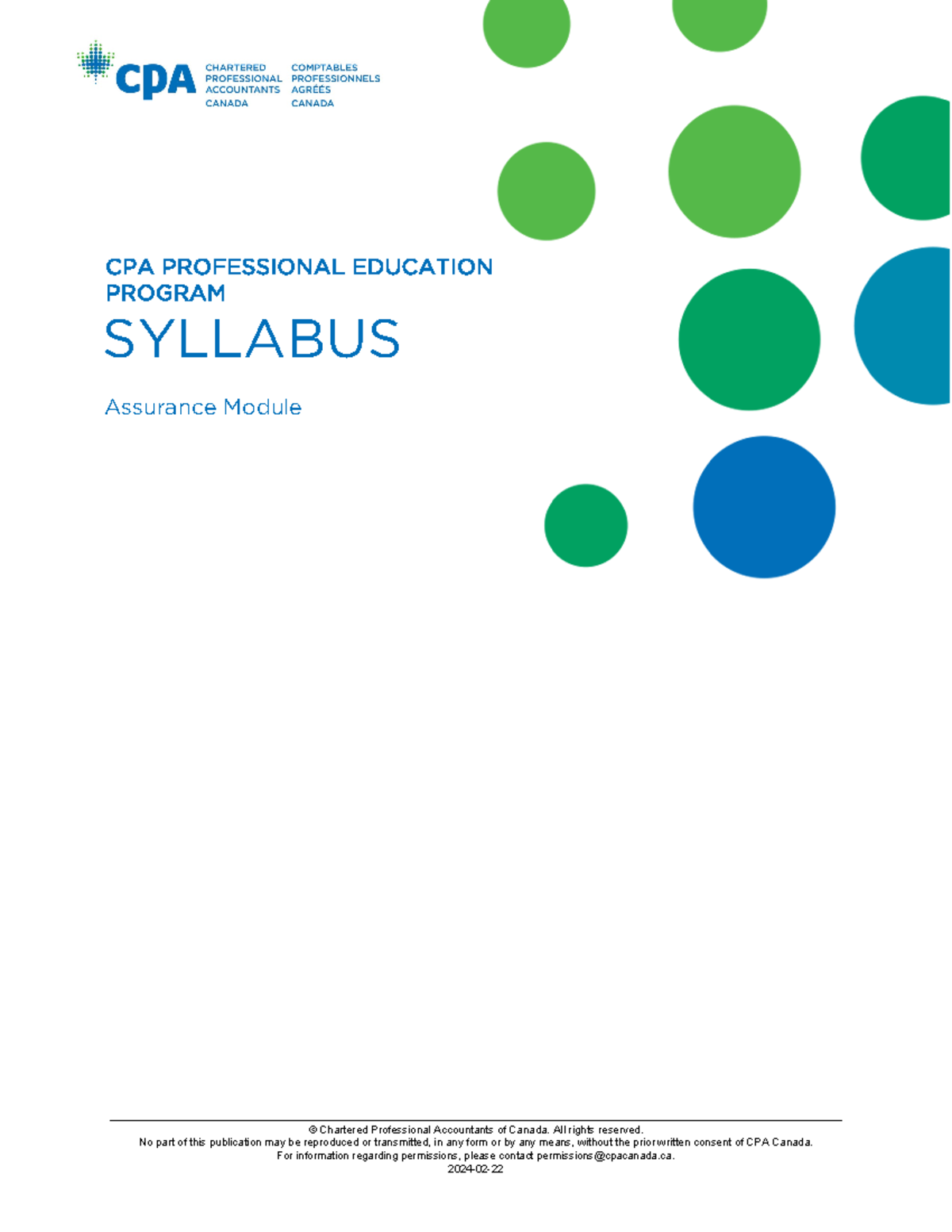 G10484-EC CPA-PEP-Syllabus-Assurance - © Chartered Professional ...