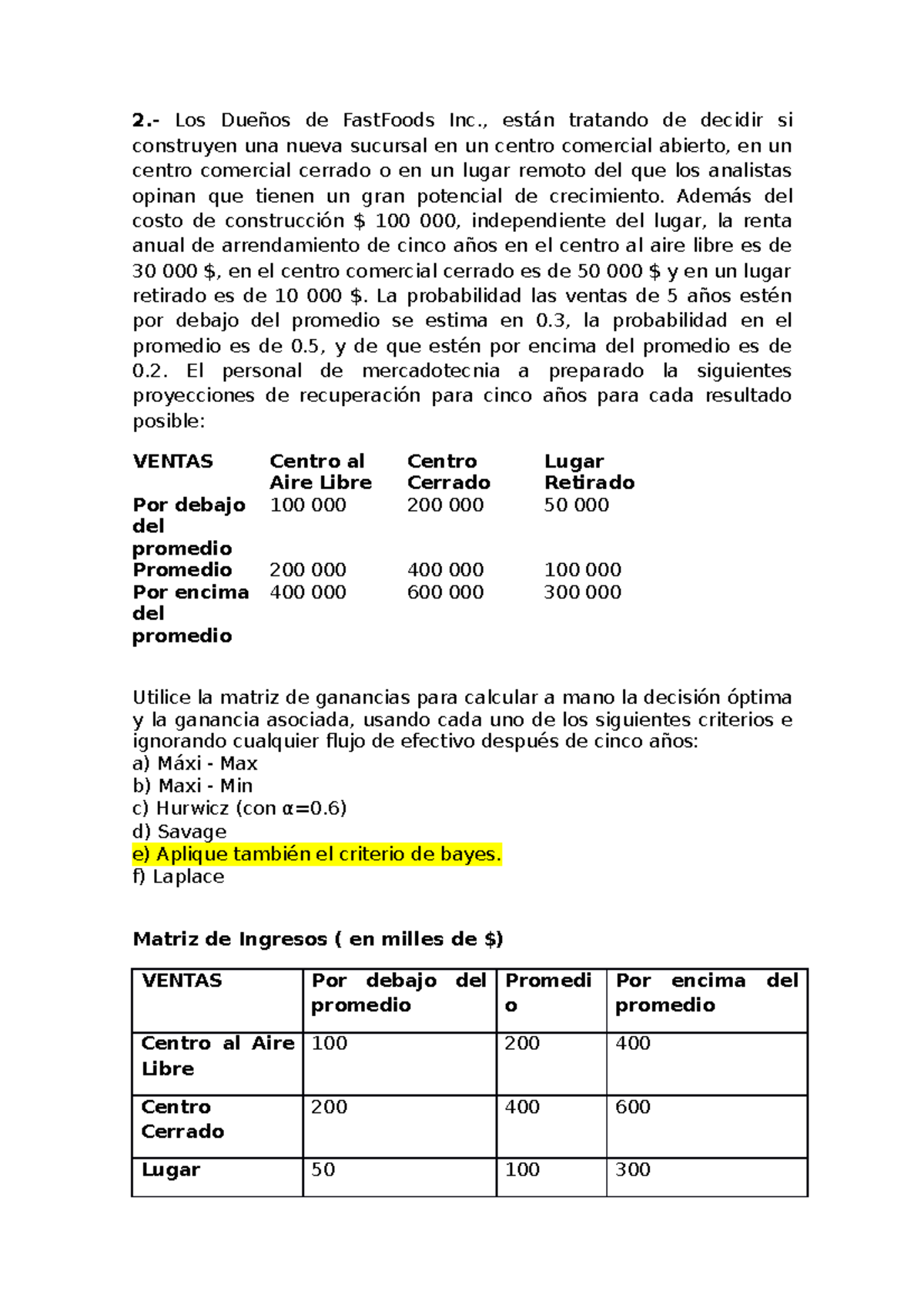 Ejemplos 06 - ejercicios desarrollados de matriz de ganancias , laplace ...