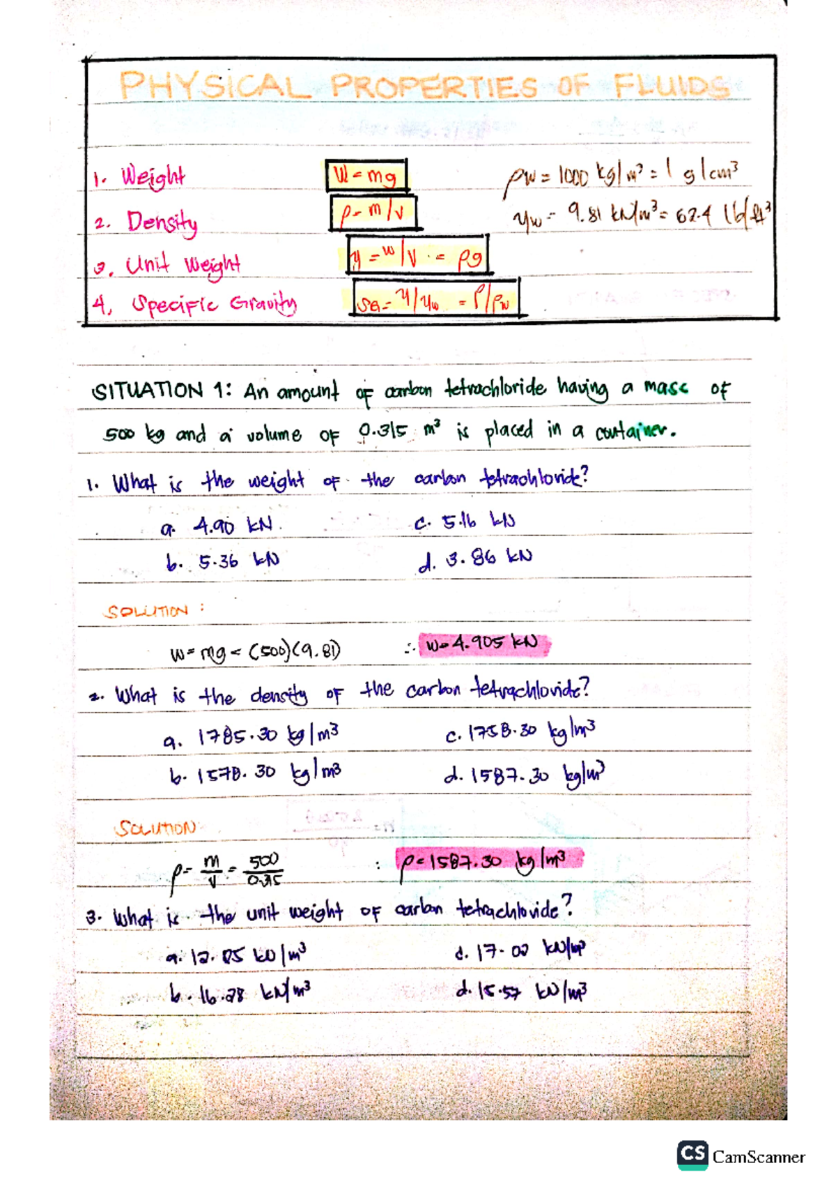Hydraulics Problems and Solutions - Civil Engineering - Studocu