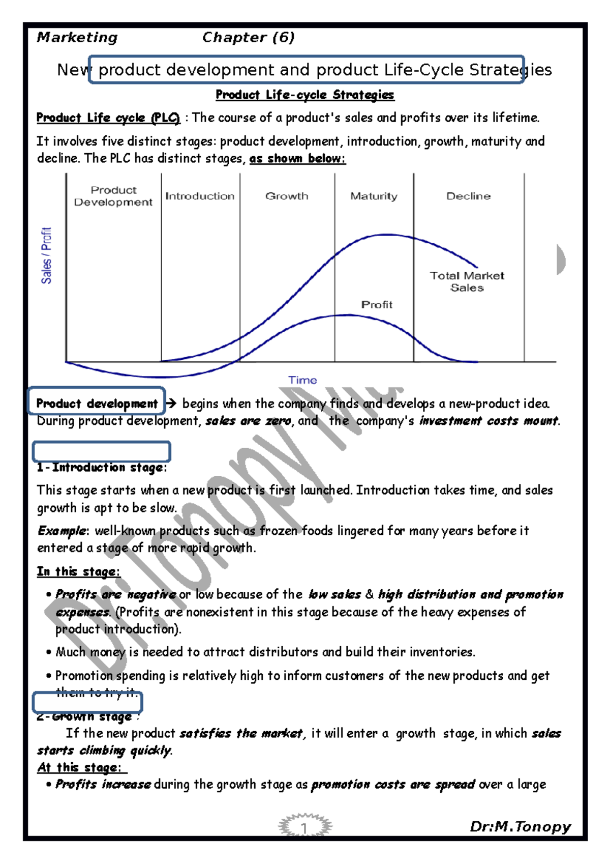 Marketing ch6 - New product development and product Life-Cycle ...
