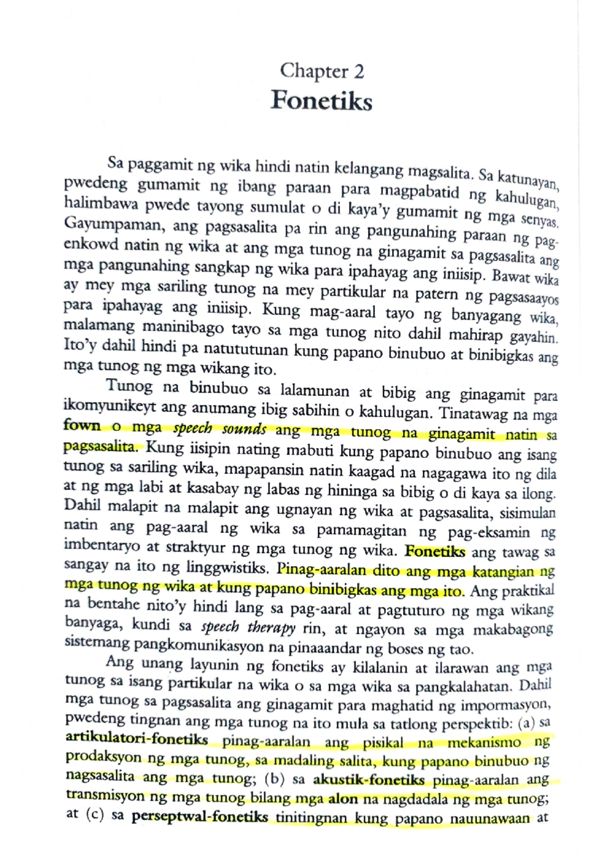 Fonetiks - Sa katunayan, Gayumpaman, ang pagsasalita pa rin ang ...