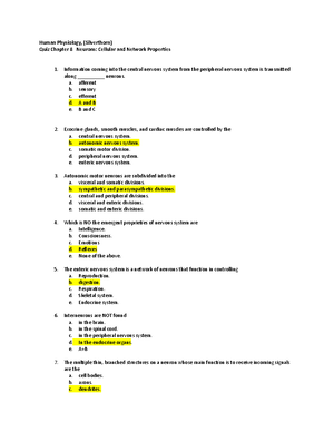 APHY 101 - Lecture notes 1, 3-7 - APHY 101 EXAM 5 Review Guide Chpts 9 ...