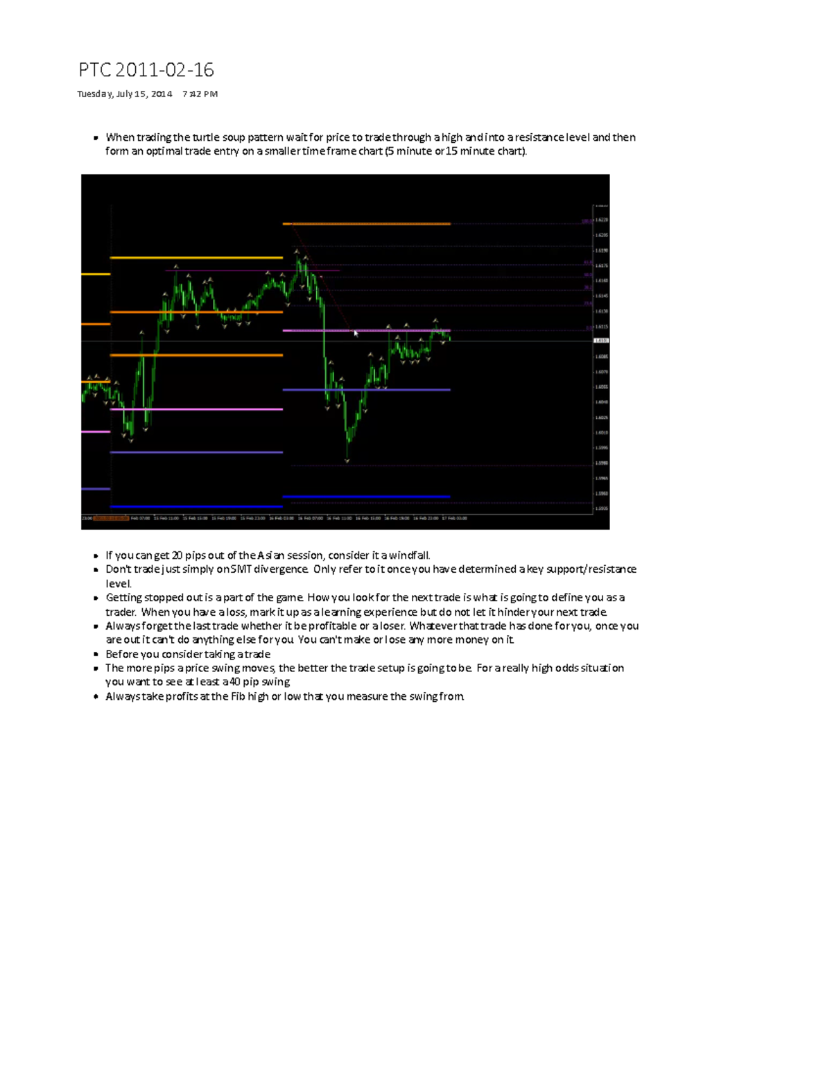 Inner Circle Trader - 2011 0216 PTC - When trading the turtle soup ...