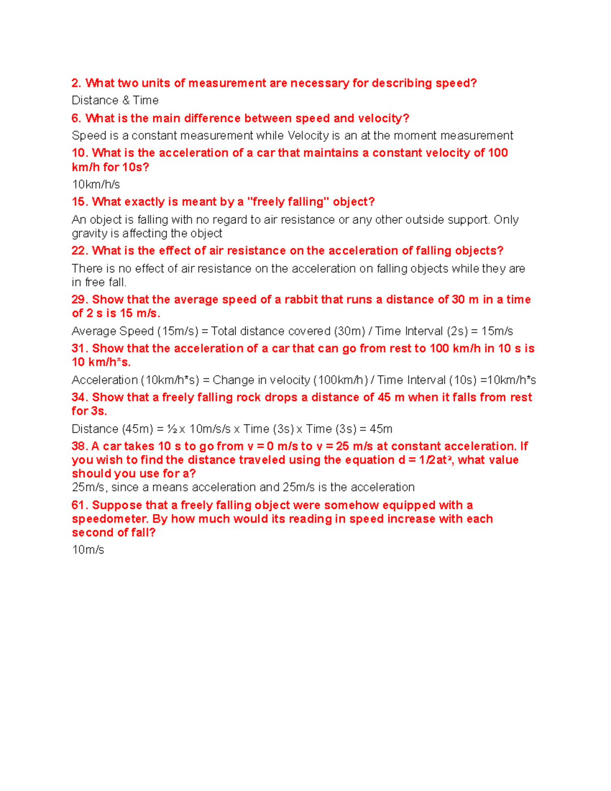 Physics Chapter 3 Homework - What two units of measurement are ...