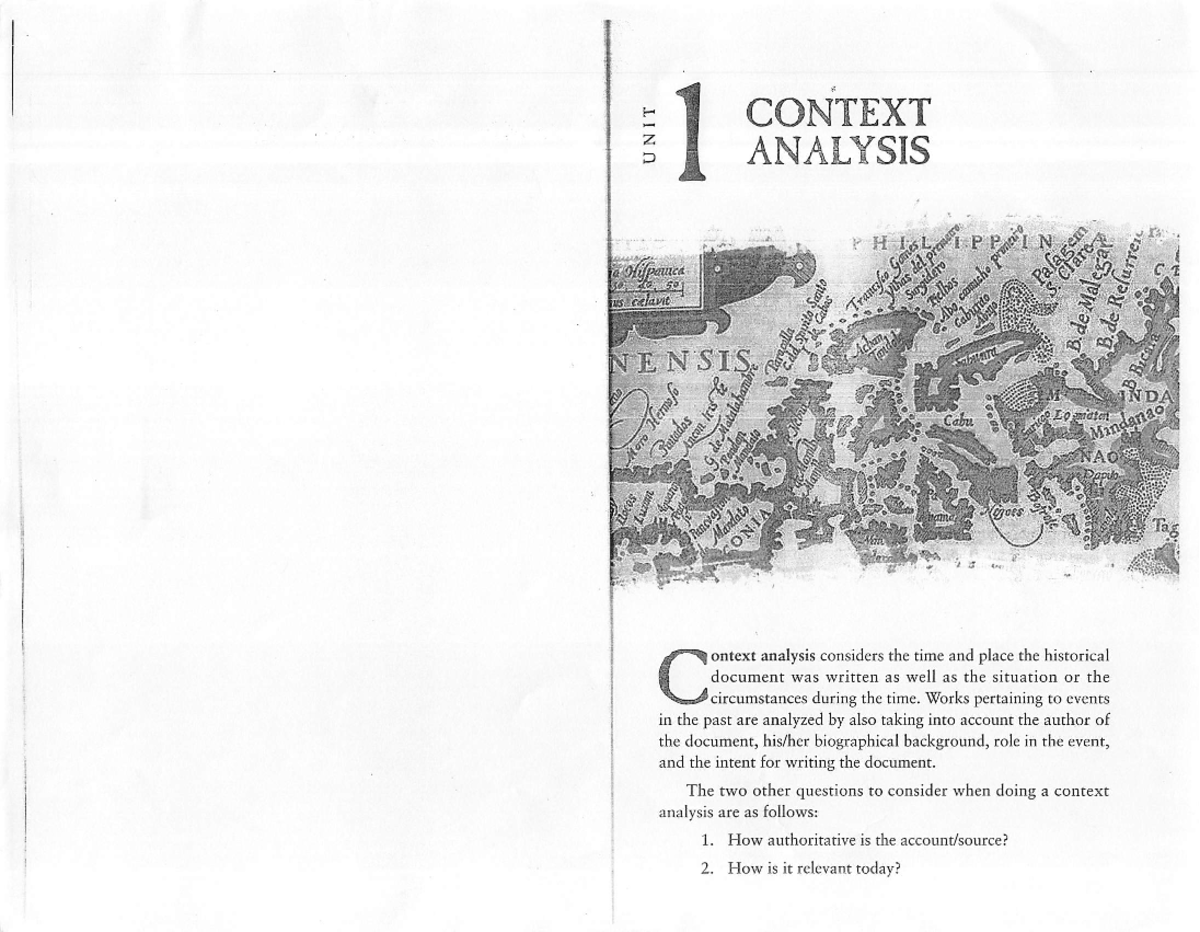 SSP+112+Lesson+1 - Use - CONTEXT ANALYSIS ontext analysis considers the ...