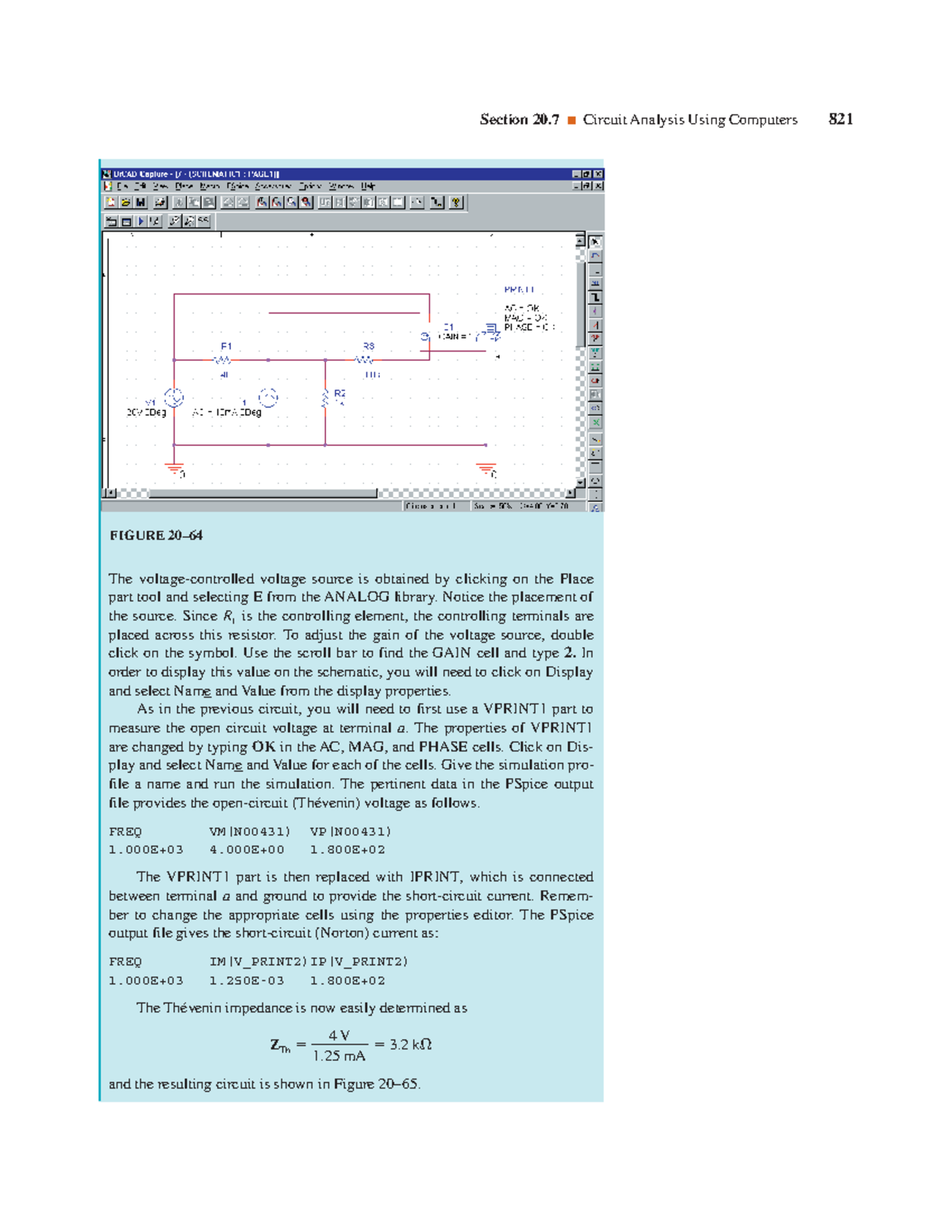 Circuit Analysis (71) - Section 20 Circuit Analysis Using Computers 821 The voltage-controlled ...