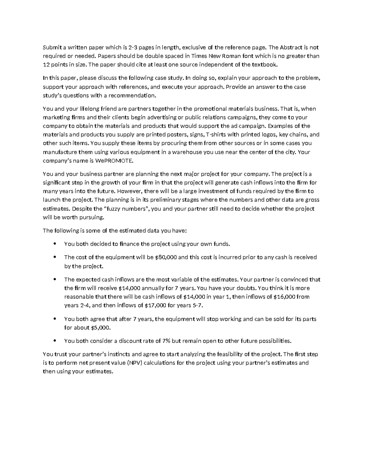 Written Assigment 2 - Notes - Submit a written paper which is 2-3 pages ...