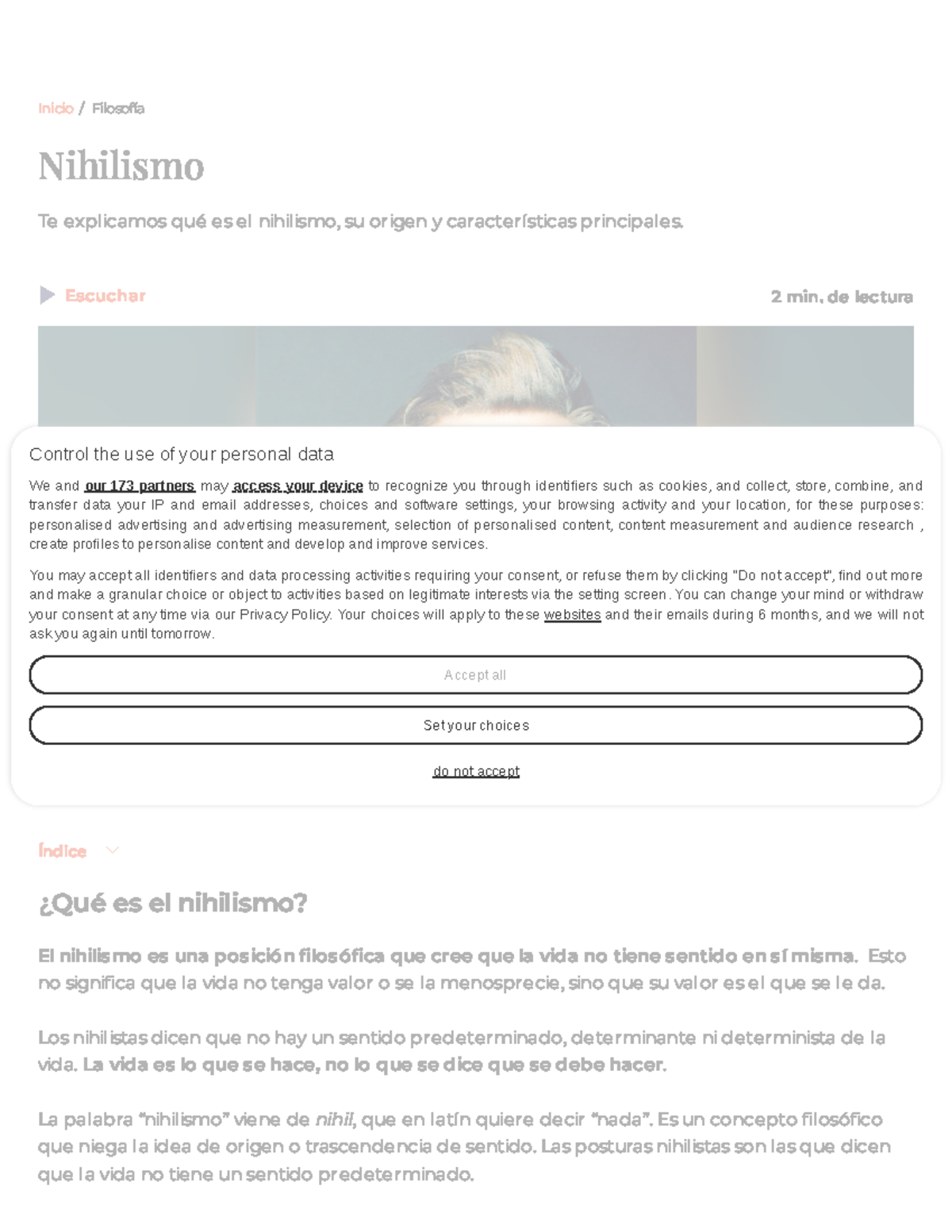 Nihilismo - nada - Inicio / Filosofía Nihilismo Te explicamos qué es el ...