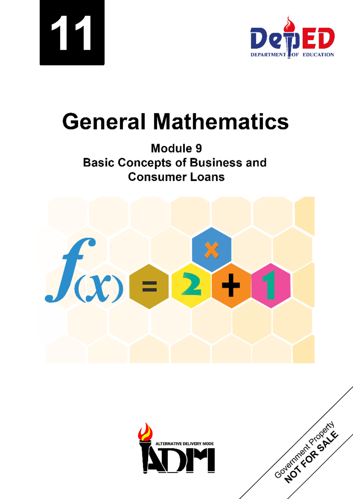 General Mathematics 11 q2 m9 Basic Concepts of Business and Consumer ...