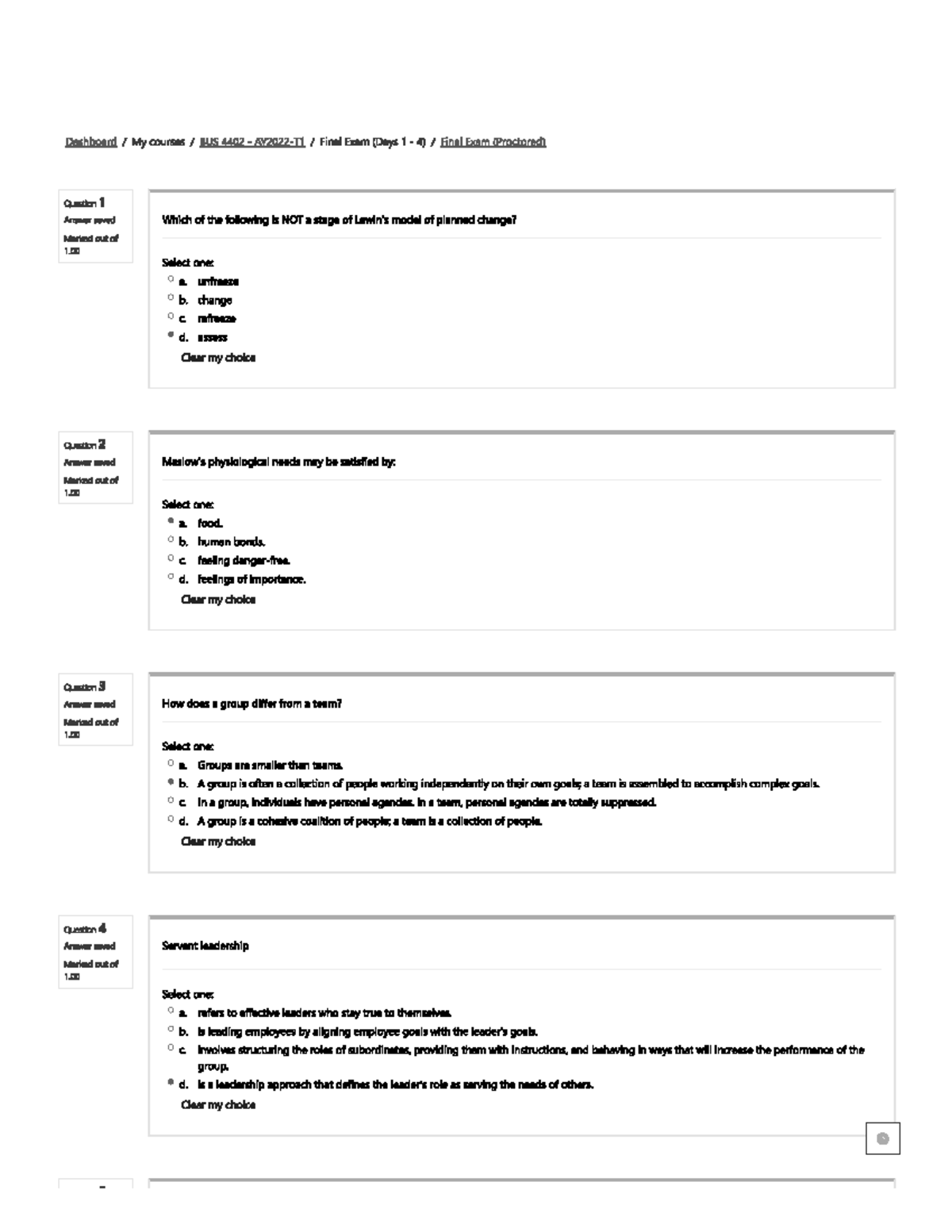 BUS 4402 Final Exam Study Questions 1 10 BUS 4402 Studocu