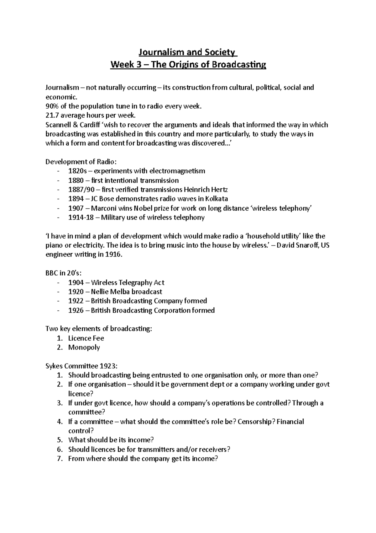 Journalism and Society 3 - Journalism and Society Week 3 – The Origins ...