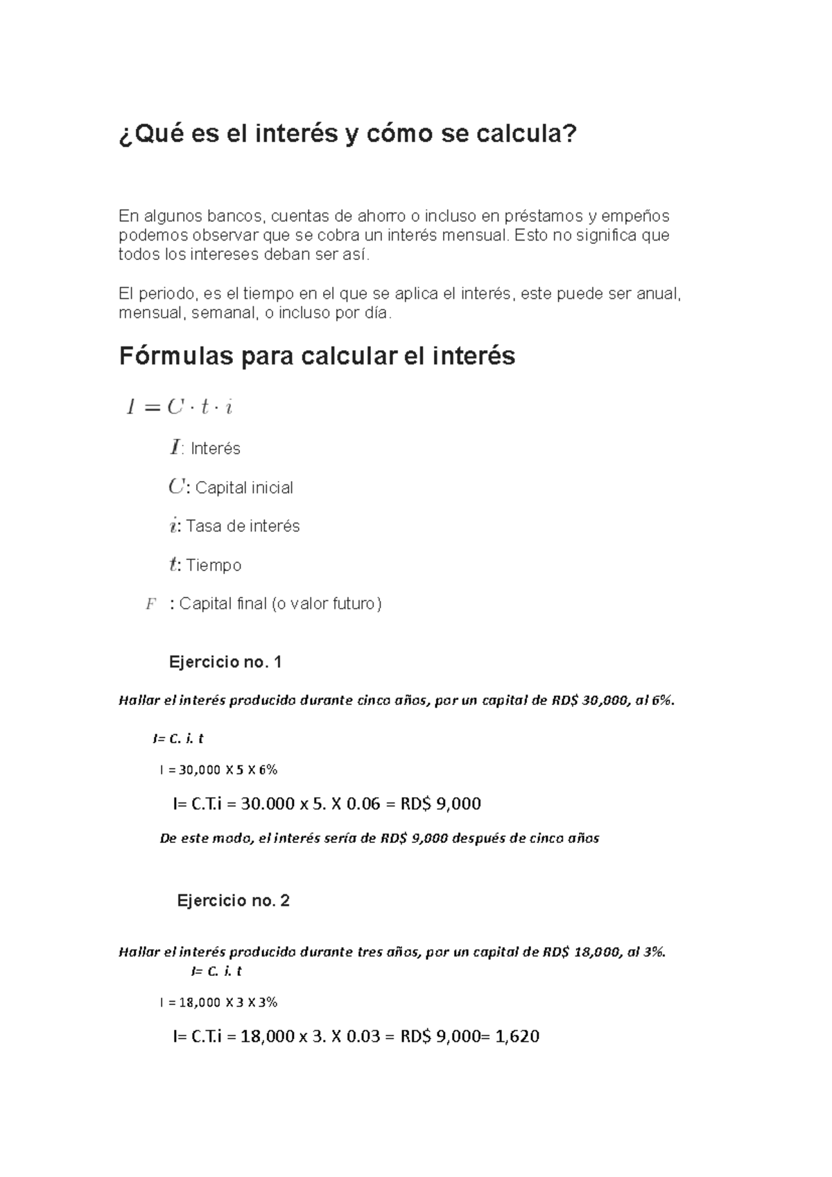 Qué es el interés y cómo se calcula - ¿Qué es el interés y cómo se ...